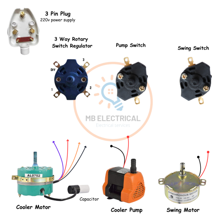 Cooler Wiring Diagram - Motor Wire Connection